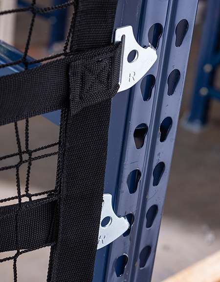 Modular Pallet Rack Safety Net for 8' Bay