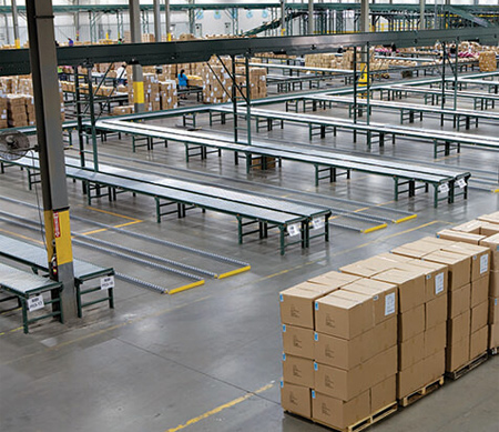 Cisco-Eagle Catalog - Steel Frame Gravity Roller Conveyor - 20' long ...