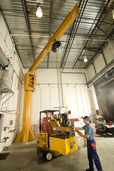 Cisco-Eagle Catalog - Base Plate Mount Jib Crane - 1/4 Ton Cap., 8 ...