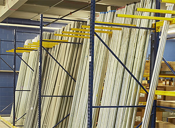 A-Frame Racks Store Lumber, Pipe and Bar Stock