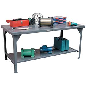 Cisco-Eagle Catalog - Heavy Duty Steel-Top Shop Table with 1 Shelf - 24 ...